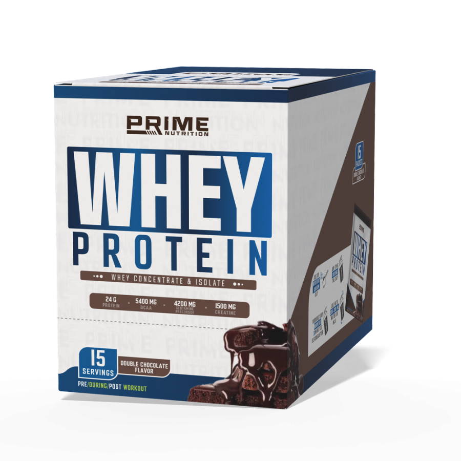 Prime Nutrition Whey Protein 15 Sachet x 33 gram Double Chocolate