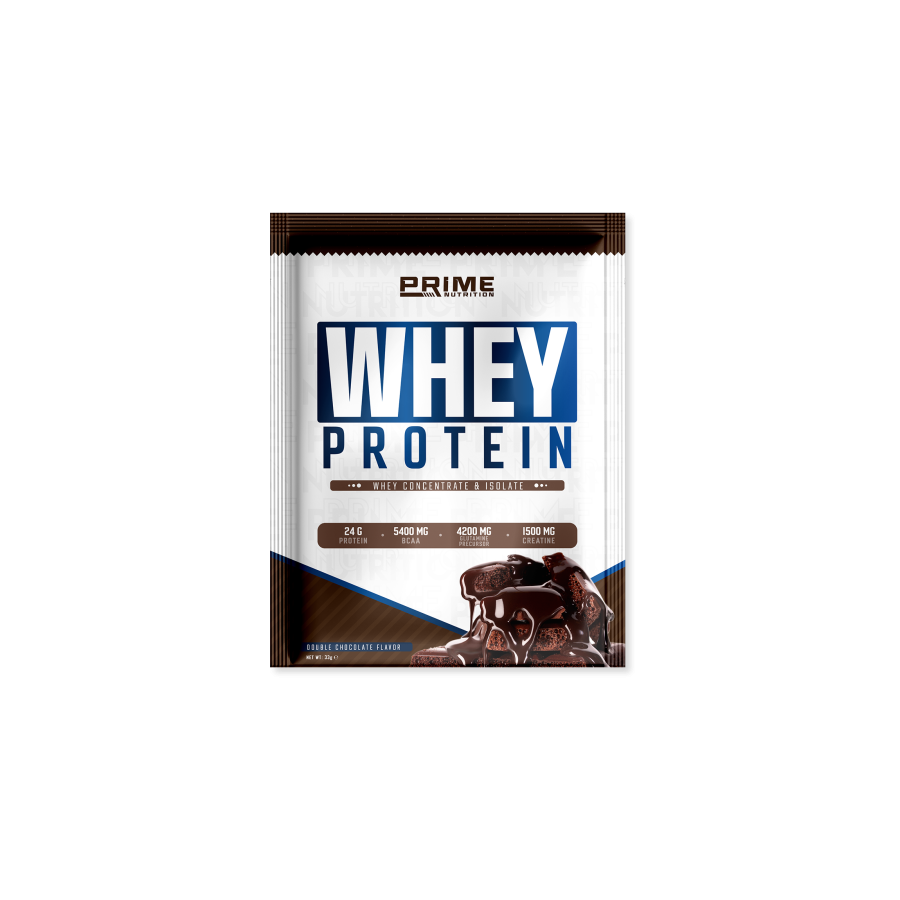 Prime Nutrition Sachet Whey Protein 33 gram Double Chocolate